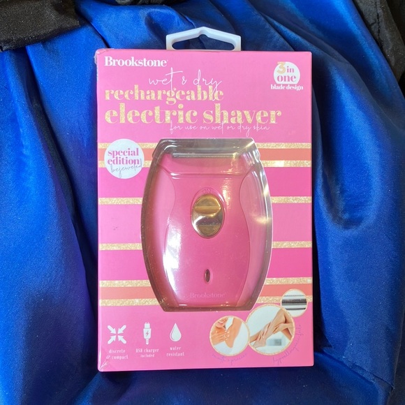 Brookstone | Bath & Body | Brookstone Pink Electric Shaver Brand New ...